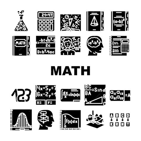 Premium Vector Math Science Education School Icons Set Vector Physics Formula Equation