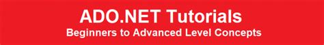 Adonet Tutorial With Examples Dot Net Tutorials