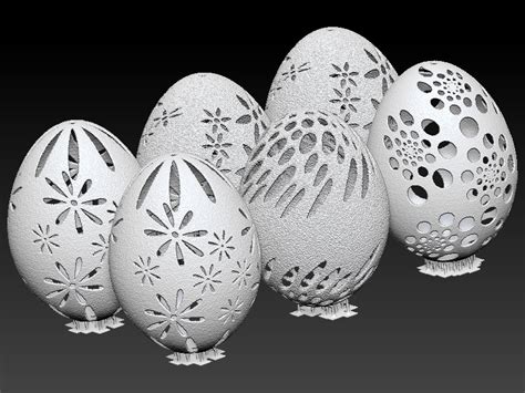 Файл Stl Разноцветные пасхальные яйца 🎨・3d печатная модель для загрузки・cults