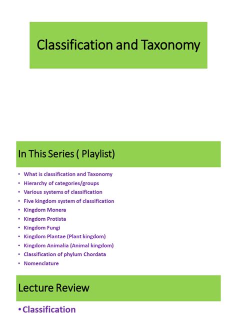 Classification And Taxonomy Notes Pdf Taxonomy Biology Nature