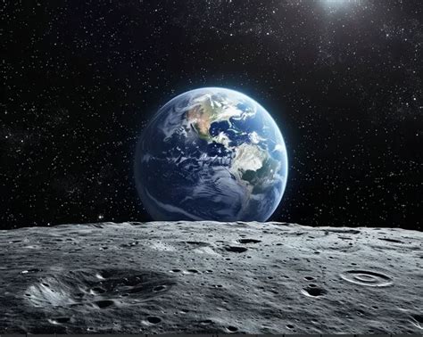 Earth Viewed From The Moon