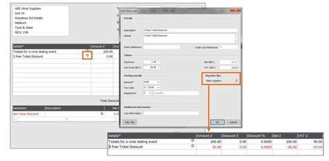 effortlessly include negative values on invoices with sage 50 2017