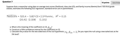 solved question 7 10 points save answ suppose that a