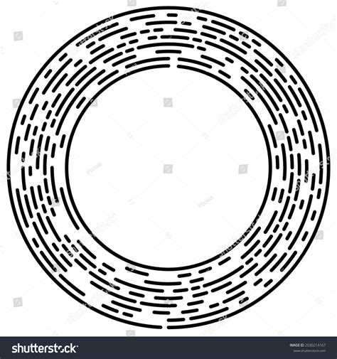 Segmented Circular Concentric Circle Element Stock Vector Royalty Free 2030214167 Shutterstock