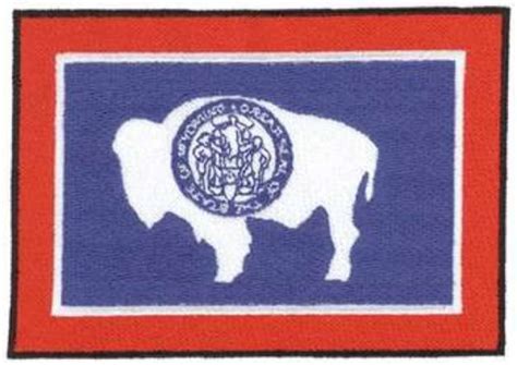 Wyoming Flag Machine Embroidery Design Embroidery Library At