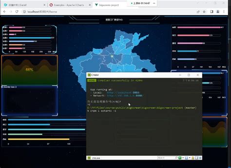 【前端大屏可视化】vuedatavecharts创建炫酷科技大屏 20 哔哩哔哩