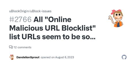 All Online Malicious Url Blocklist List Urls Seem To Be So Broken