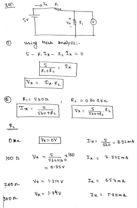 Solved In This Circuit Resistor R2 Is A Potentiometer Its Value Is Course Hero