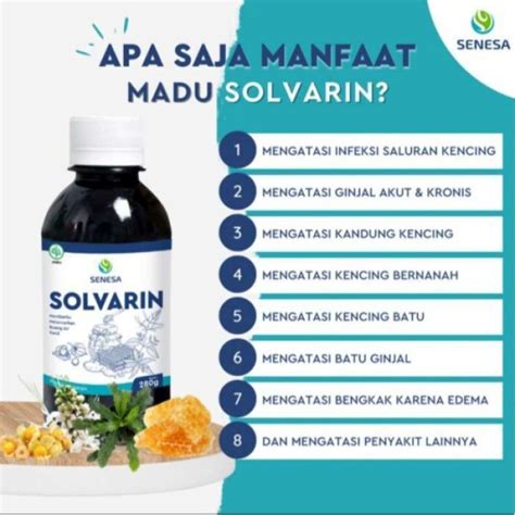 Jual Sanesa Madu Solvarin Original Obat Sering Kencing Batu Ginjal