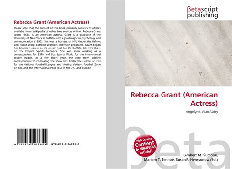 Rebecca Grant American Actress