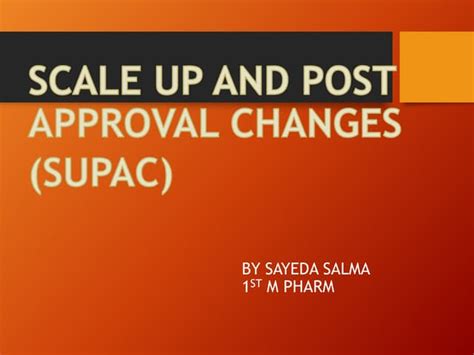 Supac Ppt Supac Ppt