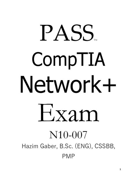 Pass The Comptia Network Exam N10 007 By Hazim Gaber Pdf