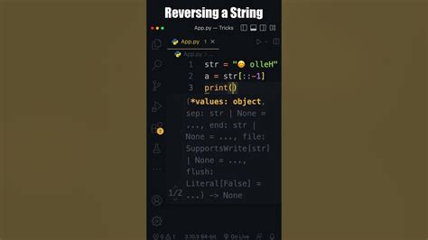 🔴 Reversing A String In Python Youtube