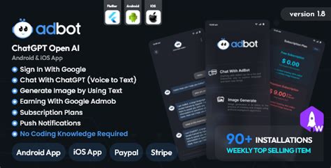 AdBot ChatGPT Open AI Android And IOS App Gplcode Net