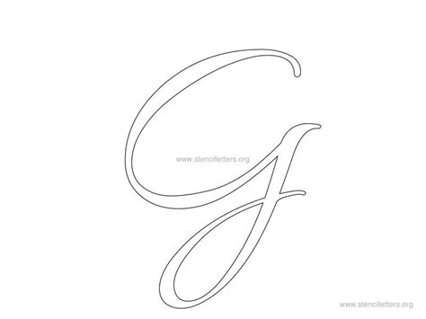 Cursive Wall Letter Stencils Stencil Letters Org