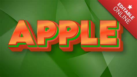 Red Apple Font Text Effect Generator