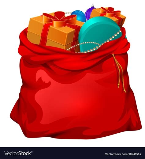 Мешок с подарками рисунок 60 фото