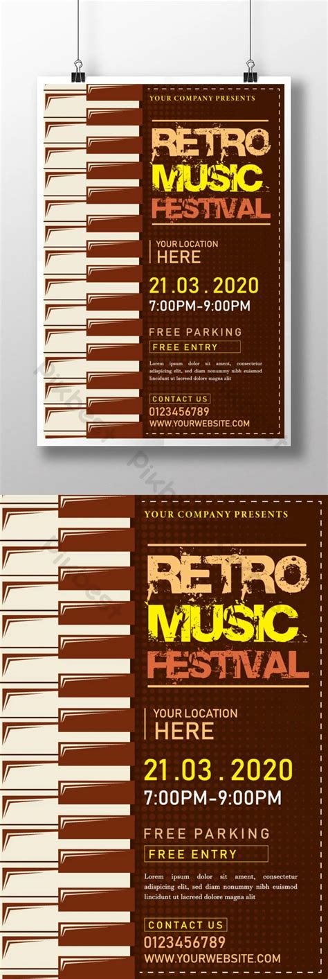 Cartaz De Concerto De Rock Vintage