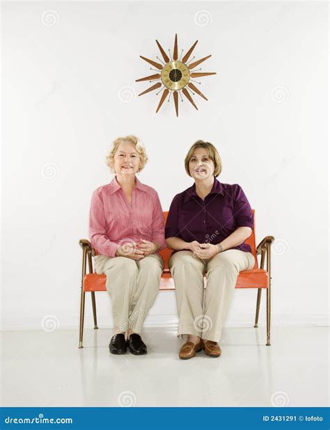 Women Sitting Smiling Stock Image Image Of Aged Photograph 2431291