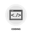 Web Development Line Icons Royalty Free Vector Image
