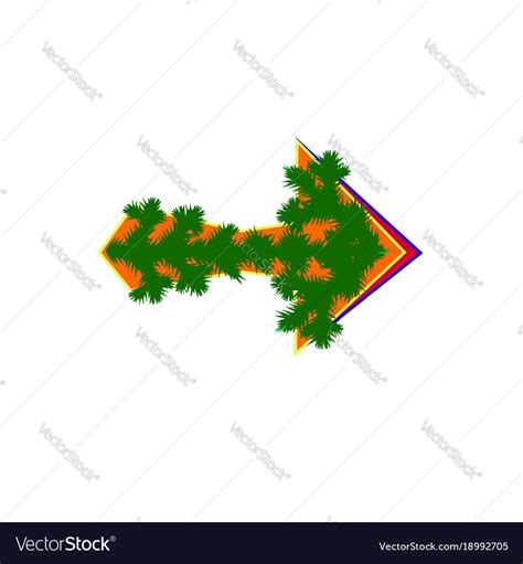 Cursor Arrow Mouse Stylized Tree Web Merry Vector Image