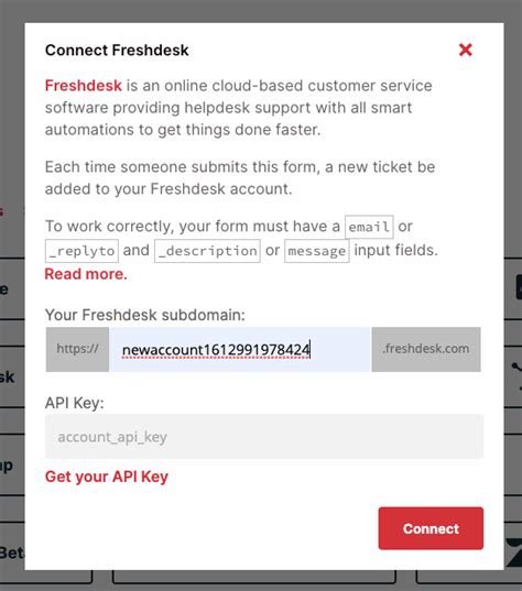 Use Freshdesk To Create Support Tickets Formspree Help