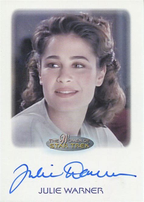 Star Trek Women Of 50th Anniversary Autograph Card Julie Warner As
