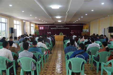 မိုးညှင်းမြို့၌ ခရိုင် မြို့နယ် ဌာနဆိုင်ရာများ ၁၀ ၂၀၂၃ လအတွက် လုပ်ငန်းညိနှိုင်းအစည်းအဝေးကျင်းပ