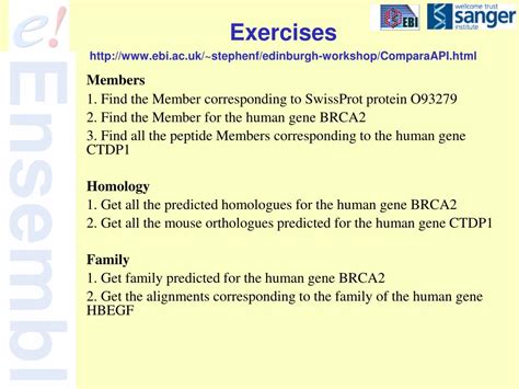 Ppt Ensembl Compara Perl Api Powerpoint Presentation Free Download Id145123