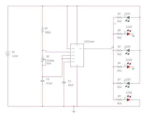 Timer Running Light Multisim Live