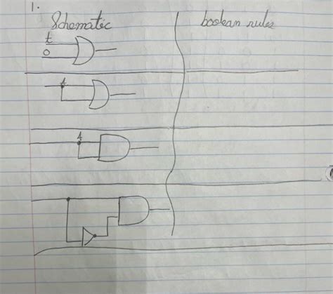 Solved 1 Schematic Boolean Rules T O