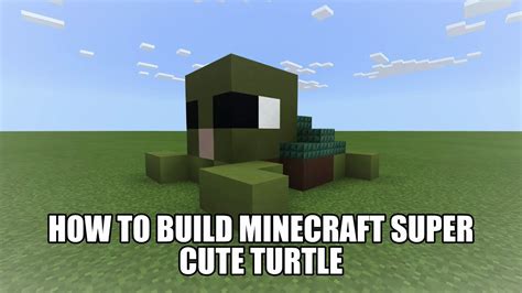 How To Build Minecraft Super Cute Mini Turtle YouTube
