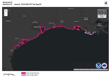 Noaa Storm Surge Maps Nhc Tropical Cyclone Graphical Product
