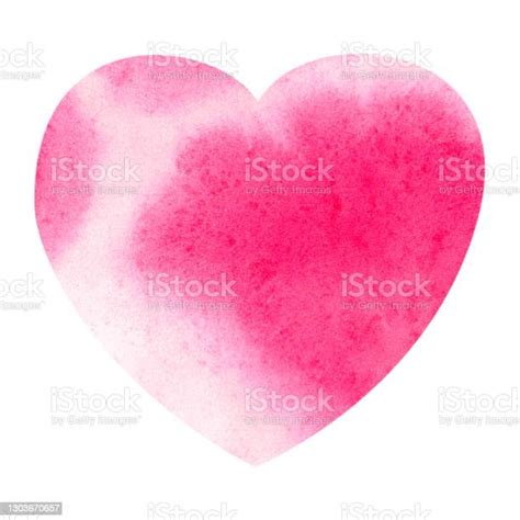 종이 질감의 수채화 하트 손으로 그린 배경이나 배경 엽서 포스터 또는 인쇄를 위한 빈 템플릿입니다 공휴일에 대한 스톡 벡터 아트 및 기타 이미지 Istock
