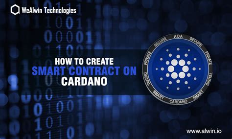 how to create smart contract on cardano cardano smart contracts