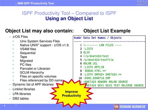 Ppt Ibm Ispf Productivity Tool For Zos V 59 More Than Just Ispf