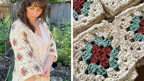 I Made A Granny Square Cardigan And A Basic Granny Square Tutorial