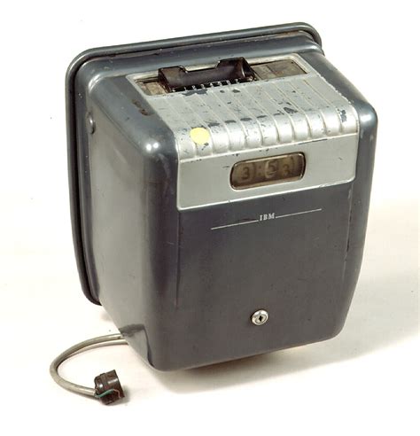 Time Clock And Time Card Boards Ibm Circa 1960
