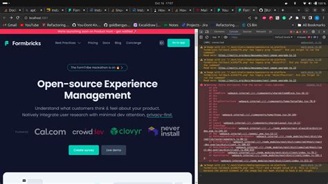 Bug Formtribe 🔥 50 Points Console Error · Issue 1167 · Formbricks