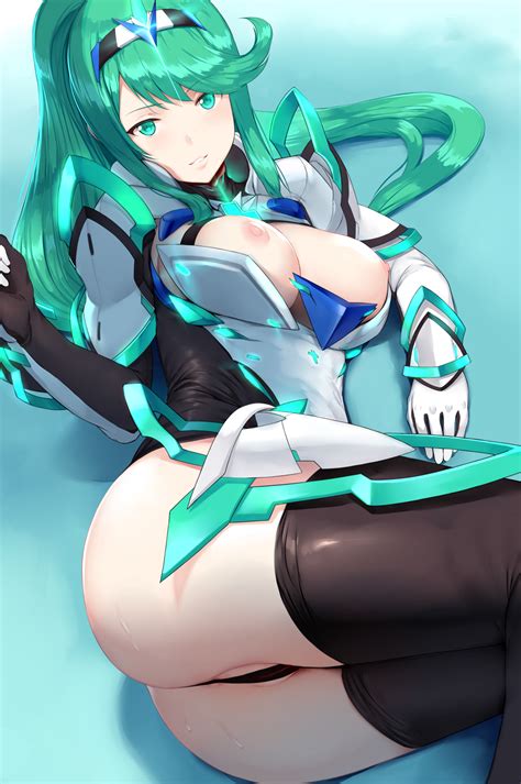 Rule 34 1girls Aqua Eyes Aqua Hair Arm Guards Arm Support Armor Ass Bangs Black Legwear Black
