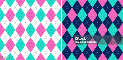 핑크 그린 네이비 블루 화이트 컬러의 아가일 무늬 선물 용지 양말 스웨터 점퍼 다른 봄 패션 섬유 프린트를위한 열대 색상으로