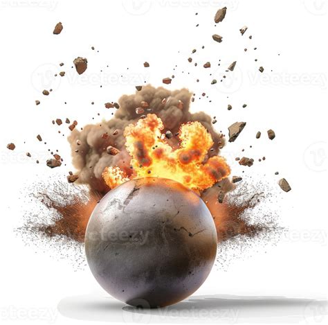 Explosive Disintegration Of A Metallic Sphere 60693144 Png