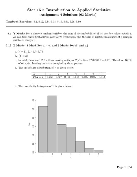 stat151 a4 solutions stat 151 introduction to applied statistics