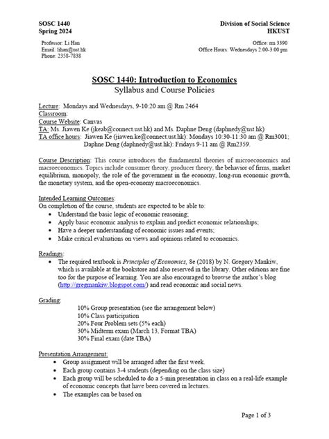 Sosc1440spring2024 Pdf Economics Macroeconomics