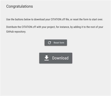 Consider Making Download Bigger Than Reset And On Top On Finish Screen · Issue 652 · Citation