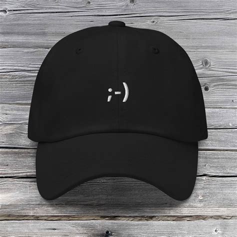 Wink Face Emoticon Hat Wink Hat Tiny Winking Face Hat Etsy