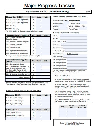 FREE Progress Tracker Samples In PDF