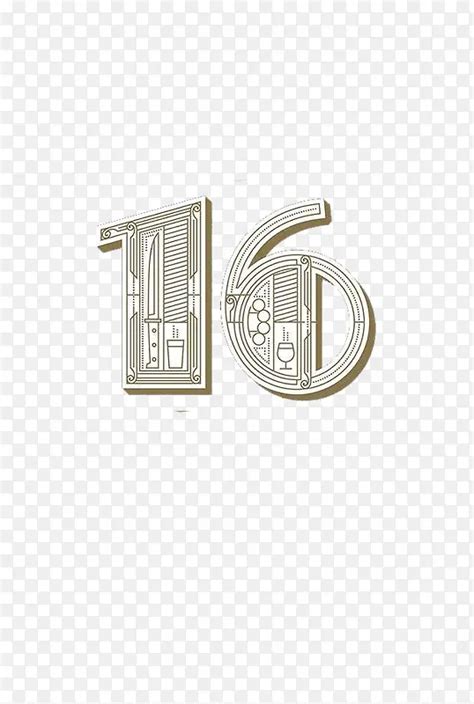 手绘数字16png图片素材下载图片编号7781239 Png素材网