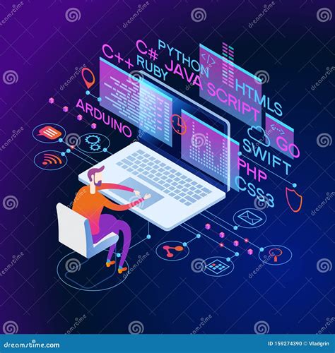Programming Web Banner Stock Vector Illustration Of Graphic 159274390