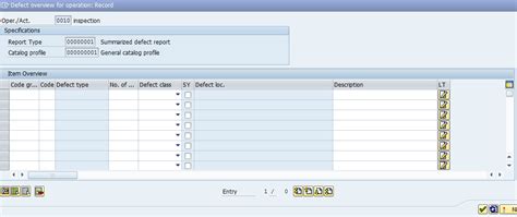 Solved Defect Recording Problem In Inspection Lot Sap Community